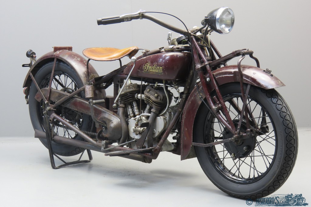 Indian 1929 Scout 45 Series 101 750cc 2 cyl sv 3302 - Yesterdays
