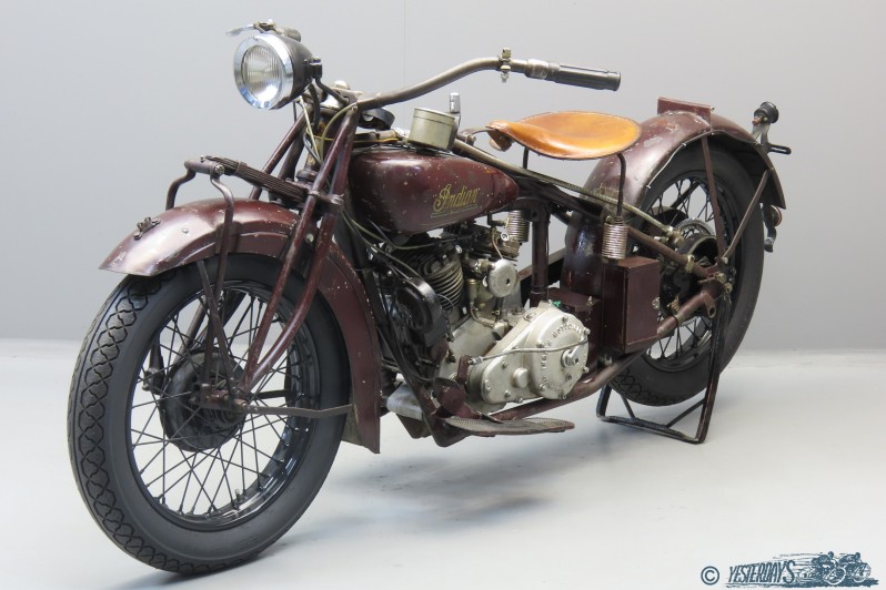 Indian 1929 Scout 45 Series 101 750cc 2 cyl sv 3302 - Yesterdays