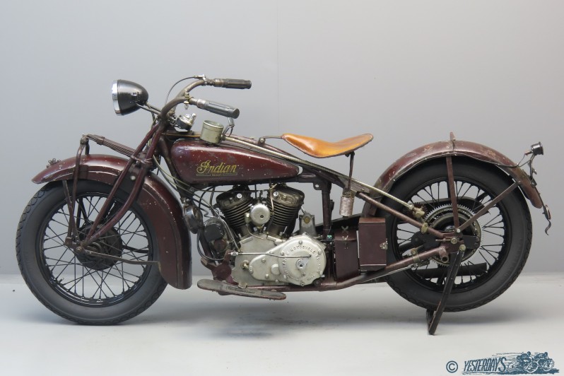 Indian 1929 Scout 45 Series 101 750cc 2 cyl sv 3302 - Yesterdays