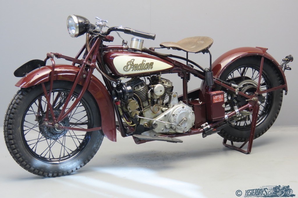 Indian 1929 Scout 45 Series 101 750cc 2 cyl sv 3302 - Yesterdays